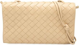 Bottega Veneta Hobo Bags - Nappa Intrecciato Trio Pouch On Strap - Gr. unisize - in Braun - f&uuml;r Damen