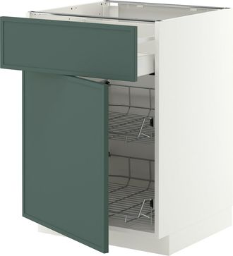 IKEA METOD / MAXIMERA Unterschrank mit Drahtkorb/T&uuml;r