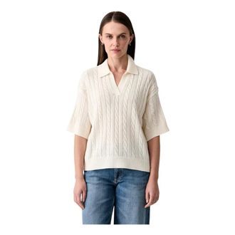 Marc O'Polo Pull &agrave; col en V - Femme - Pulls - Beige - Taille: 40 FR