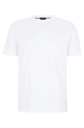 BOSS Kurzarmshirt T-Shirt mit Gummiertem Logo - Regular Fit