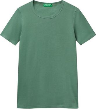 Benetton T- Shirt 3ga2e16a0, Vert, Medium Femmes