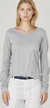 Hempage Hempage Damen vegan Langarmshirt Aus Hanf Und Bio Baumwolle Rock Grau