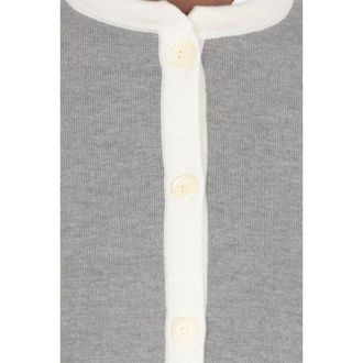 Thom Browne Striped Wool Cardigan - Gray