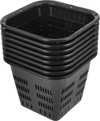 Soimiss 8 Stück Hydroponik Netztopf Aus Kunststoff Pflanzkörbe Für Garten Und Balkon Kleiner Pflanzenkorb Mit Wasser Und Nährstoffdurchlässigkeit Geeignet Für