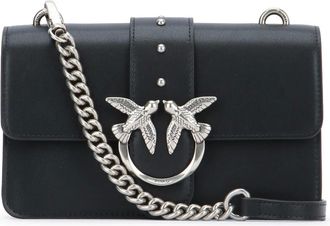Pinko Pinko, Femme, Sacs, Noir, Taille: ONE Size Love One Chain Shoulder Bag