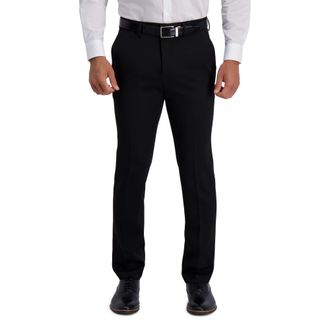 Kenneth Cole Reaction Herren Slim Fit Heather Dress Pant Klassische Hose, Schwarz, 34W / 32L