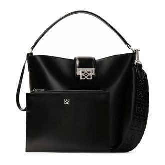 Kazar Femme, Sacs, Noir, Taille: ONE Size Sac &agrave; main noir &agrave; construction rigide avec pochette