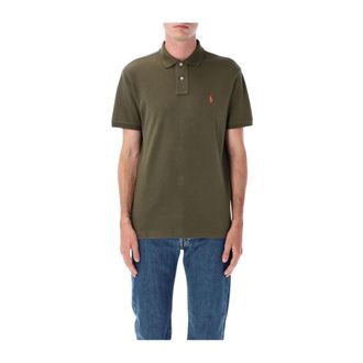 Polo Ralph Lauren Polo Classique avec Logo Brod&eacute; - Homme - Tops - Vert - Taille: 2XL