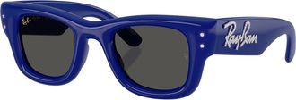 Ray-Ban unisex, Accessoires, Bleu, Taille: 47 MM Wayfarer Puffer X A$Ap Rocky Lunettes de soleil