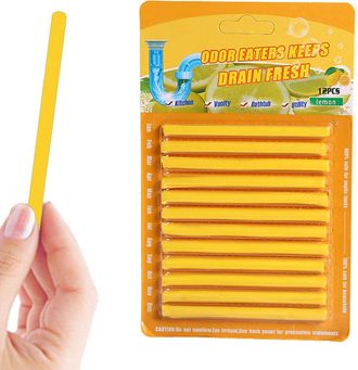 Generic Abflussst&auml;bchen - 12 St&uuml;ck Sp&uuml;lbecken-Reinigungsst&auml;bchen, Rohrentstopfung, effektive desodorierende Sticks f&uuml;r Waschbecken- und Duschabl&auml;ufe, halten R