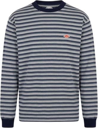 Danton Homme, Tops, Multicolore, Taille: M T-Shirt Manches Longues