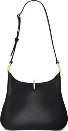 Paco Rabanne Femme, Sacs, Noir, Taille: ONE Size Sac bandouli&egrave;re en cuir avec d&eacute;tails dor&eacute;s