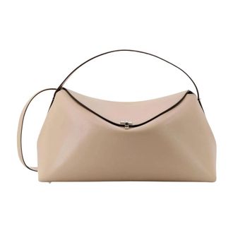 Toteme Femme, Sacs, Brun, Taille: ONE Size T-lock Leather Top Handle