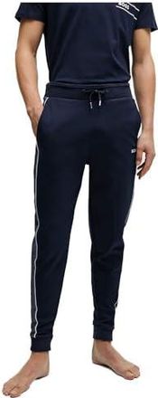 BOSS Hommes Tracksuit Pants Bas de surv&ecirc;tement en Coton m&eacute;lang&eacute; avec Logo brod&eacute;