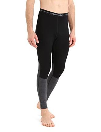 Icebreaker 260 Zoneknit Leggings, Noir/Jet HTHR/CB, M Homme