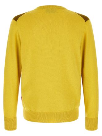 Ballantyne Diamond Intarsia Cashmere Sweater - Yellow