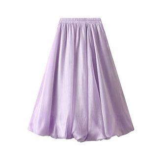 Generic Jupe Crayon Taille Haute Jupe Taille Maille Elastique Chic Strass Gaze Bordeaux Mauve Fleurs Taffetas Drapee Godet Noel Bandana Mexicaine Froufrou Bel