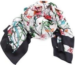 Queen Helena Écharpes à Motif pour Femme SC019 Noir, Taille unique