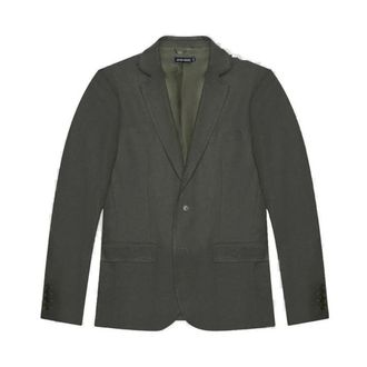 Antony Morato Leinen-Viskose-Blazer-Kollektion - - Jackets - Herren - Gr&uuml;n - 2XL