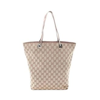 Gucci unisex, Pre-owned, Beige, Taille: ONE Size Sac Tote Vintage en Toile Pre-owned