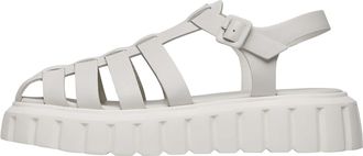 Voile Blanche GRENELLE SPIDER-Sandalen aus Leder, weiß 38