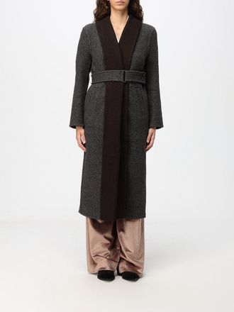Antonio Marras Langer Mantel aus Kaschmir und Wolle mit verstellbarem G&uuml;rtel