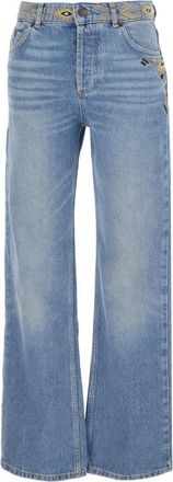 BA&SH Femme, Jeans, Bleu, Taille: 40 FR Rizie Embroidered Jeans