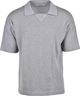 Mauro Grifoni Homme, Tops, Gris, Taille: XS Polo en maille