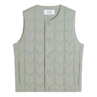 Maison Kitsun&eacute; Steppweste - - Jackets - Herren - Grau - L