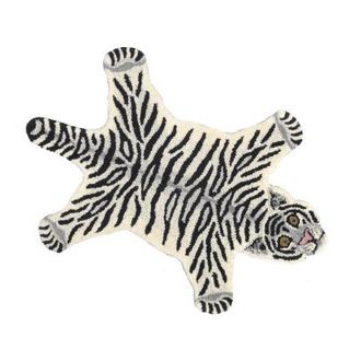 Doing Goods Tapis Tigre des neiges en laine Doing Goods