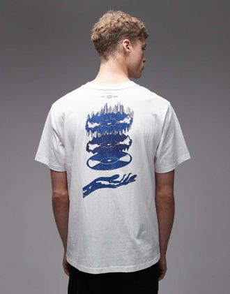 Rhythm T-shirt &agrave; imprim&eacute; vintage - Blanc
