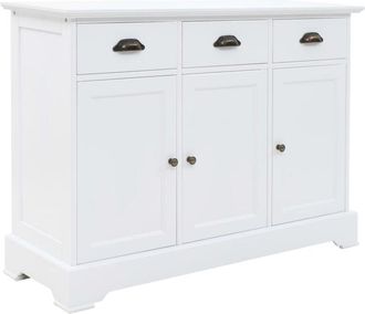 vidaXL Sideboard mit 3 Türen mdf und Kiefernholz 105x35x77,5 cm - Vidaxl