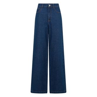Moorer Zaira Loose Denim Pants - - Jeans - Damen - Blau - W27