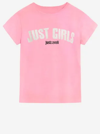 Just Cavalli Womens Cotton T-Shirt Pink T-Shirts & Jerseys