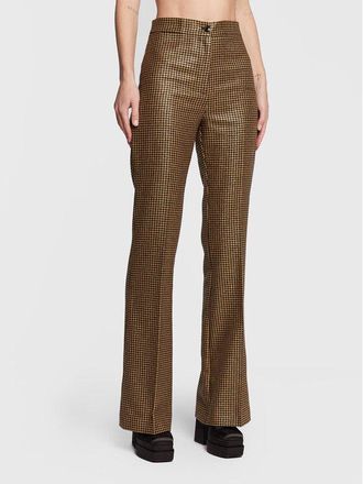 Twin-Set Stoffhose 222TT231A Goldfarben Flare Fit