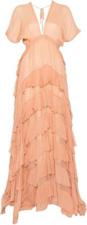 Mes Demoiselles... Femme, Robes, Orange, Taille: 38 FR Charlotte Long Dress