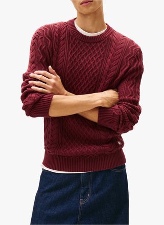 Tommy Hilfiger Pull en maille torsad&eacute;e