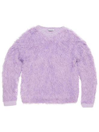 Acne Studios pull &agrave; design textur&eacute; - Violet