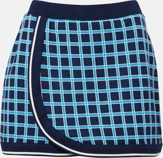 The Upside Mini-jupe Clubhouse Reece en coton &agrave; carreaux
