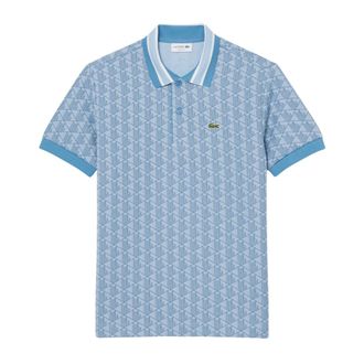 Lacoste Polo dal taglio classico in jacquard con monogramma - - Tops - Herren - Blau - XL