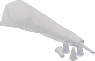 axentia Spritzbeutel mit 5 T&uuml;llen PEVA