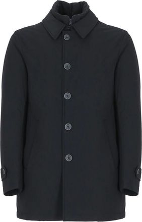 Herno Imperm&eacute;able bleu avec bavoir d&eacute;tachable - Homme - Manteaux - Bleu - Taille: M