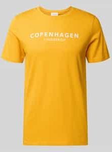 Lindbergh T-Shirt mit Label-Print Modell Copenhagen