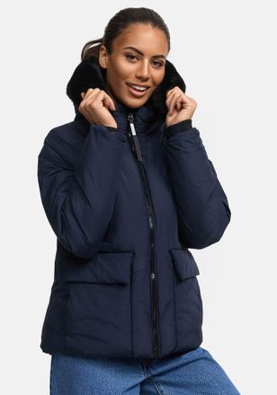 Marikoo Winterjacke MARIKOO Morinaa, Damen, Gr. XL, blau (navy), Obermaterial: 100% Polyester. Innenseite: 100% Polyester. Futter: 100% Polyester. Wattierung: