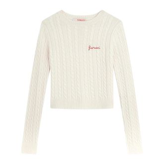 Fiorucci Damen, Strickwaren, Wei&szlig;, MGr&ouml;&szlig;e