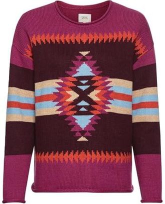 Camel Active 309511-4k45 Pull-Over, Violet/Marron, XL Femme