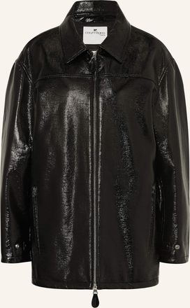 Courr&egrave;ges Jacke In Lederoptik schwarz