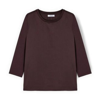 Motivi Femme, Tops, Brun, Taille: 40 FR T-shirt basique bimati&egrave;re