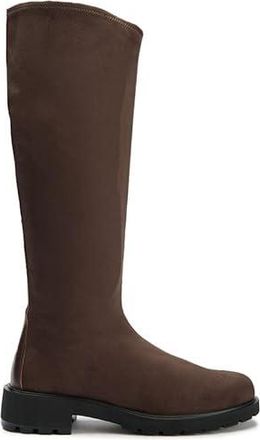 Ecco Bottes hautes Vienna Stretch Textile pour femme, Textile extensible moka, 3.5/4 UK