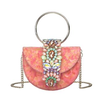 Alma En Pena Halbmond Juwelenbeutel - - Bags - Damen - Rosa - ONE SIZE